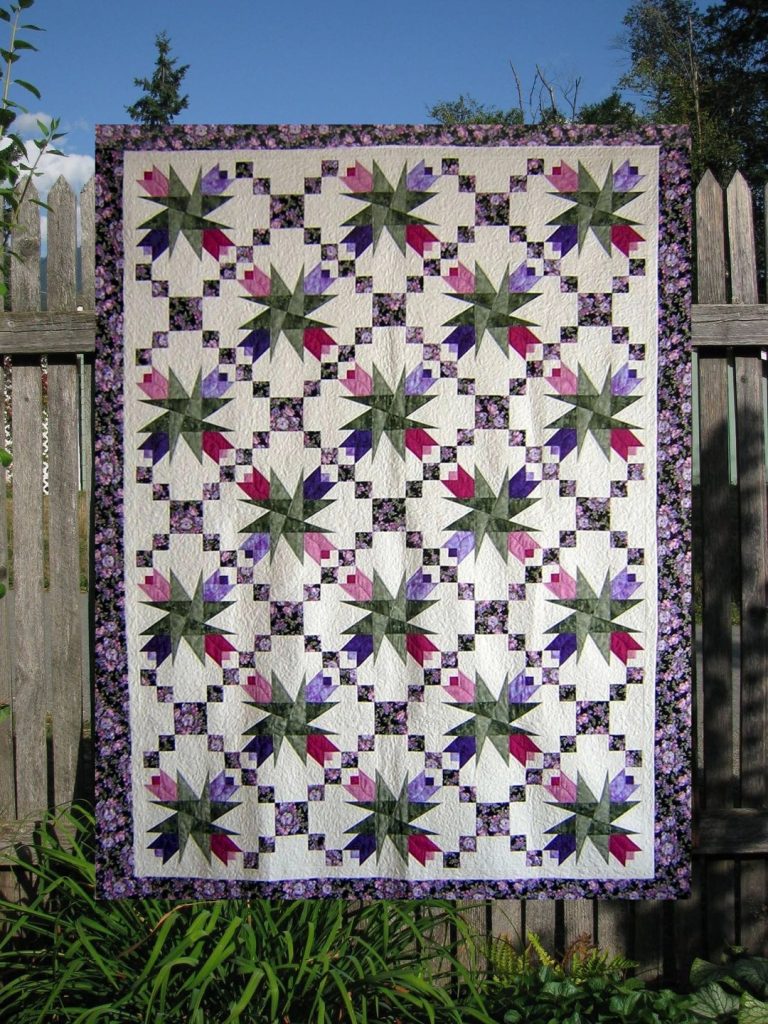 Twirling Tulips PDF Quilt Pattern MayLily Quilt