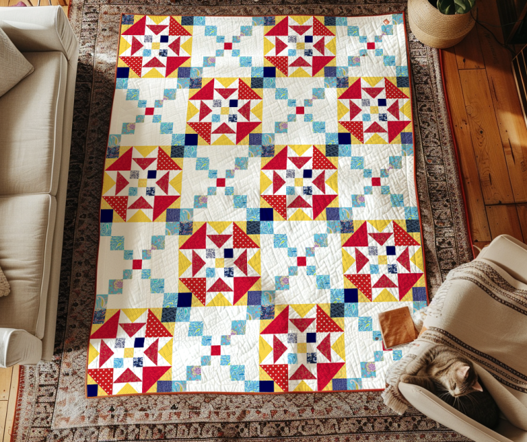 Serenity Stars Quilt MayLily Quilt