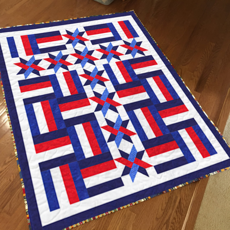 Patriotic Crossroads Quilt Pattern MayLily Quilt