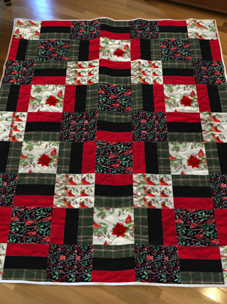 Poinsettia Parade Quilt Pattern MayLily Quilt