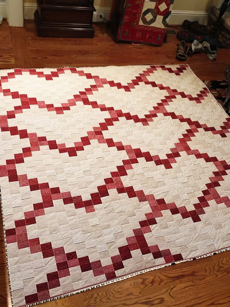 Pixelated Hearts Quilt Pattern MayLily Quilt