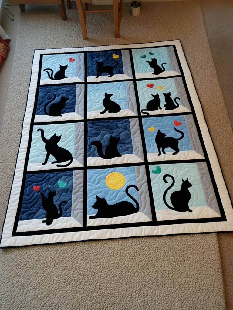 Moonlit Whiskers (Printed Edition) MayLily Quilt