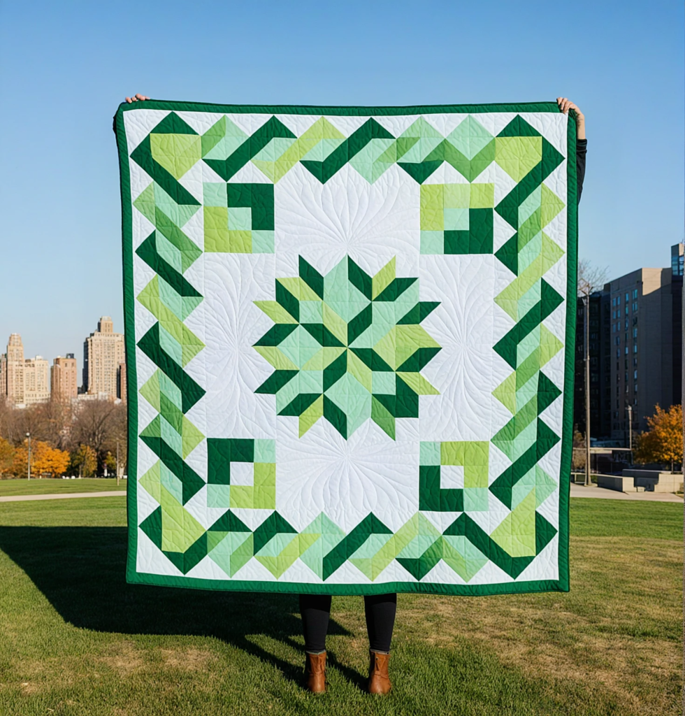 Emerald Bloom (Printed Edition) MayLily Quilt